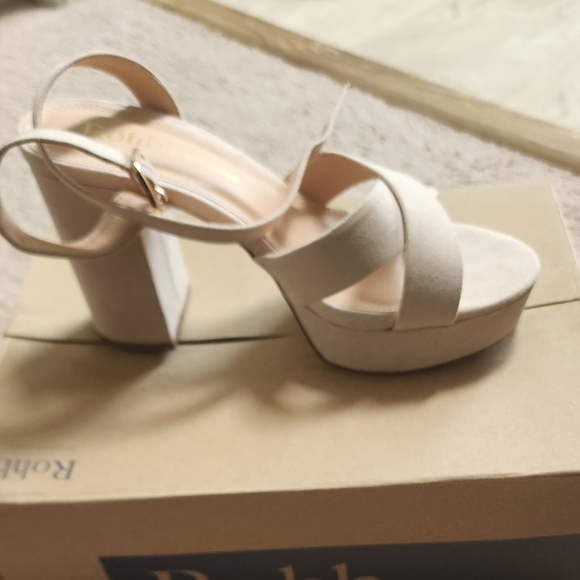 Shoes | Beige Platform Heels | Poshmark